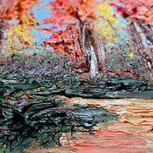 Texture Landscape Painting Original Oil Painting on Canvas Autumn ...