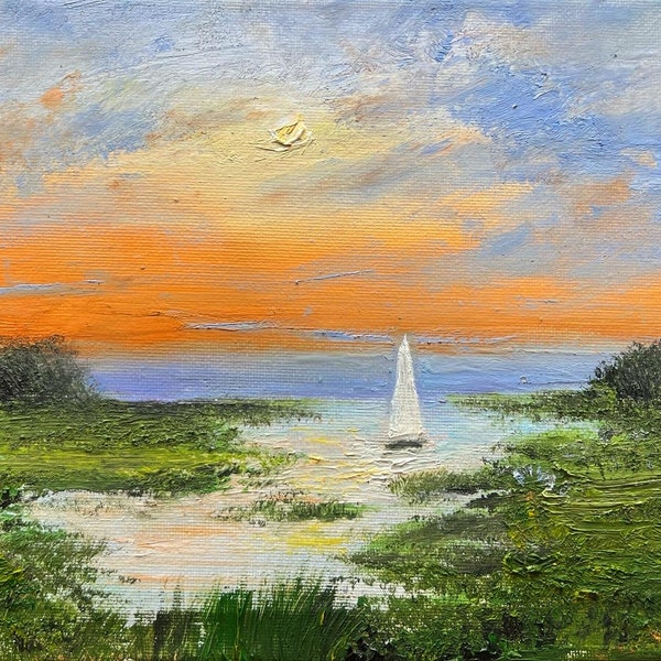 Marsh Landscape Canvas Wall Art - Etsy