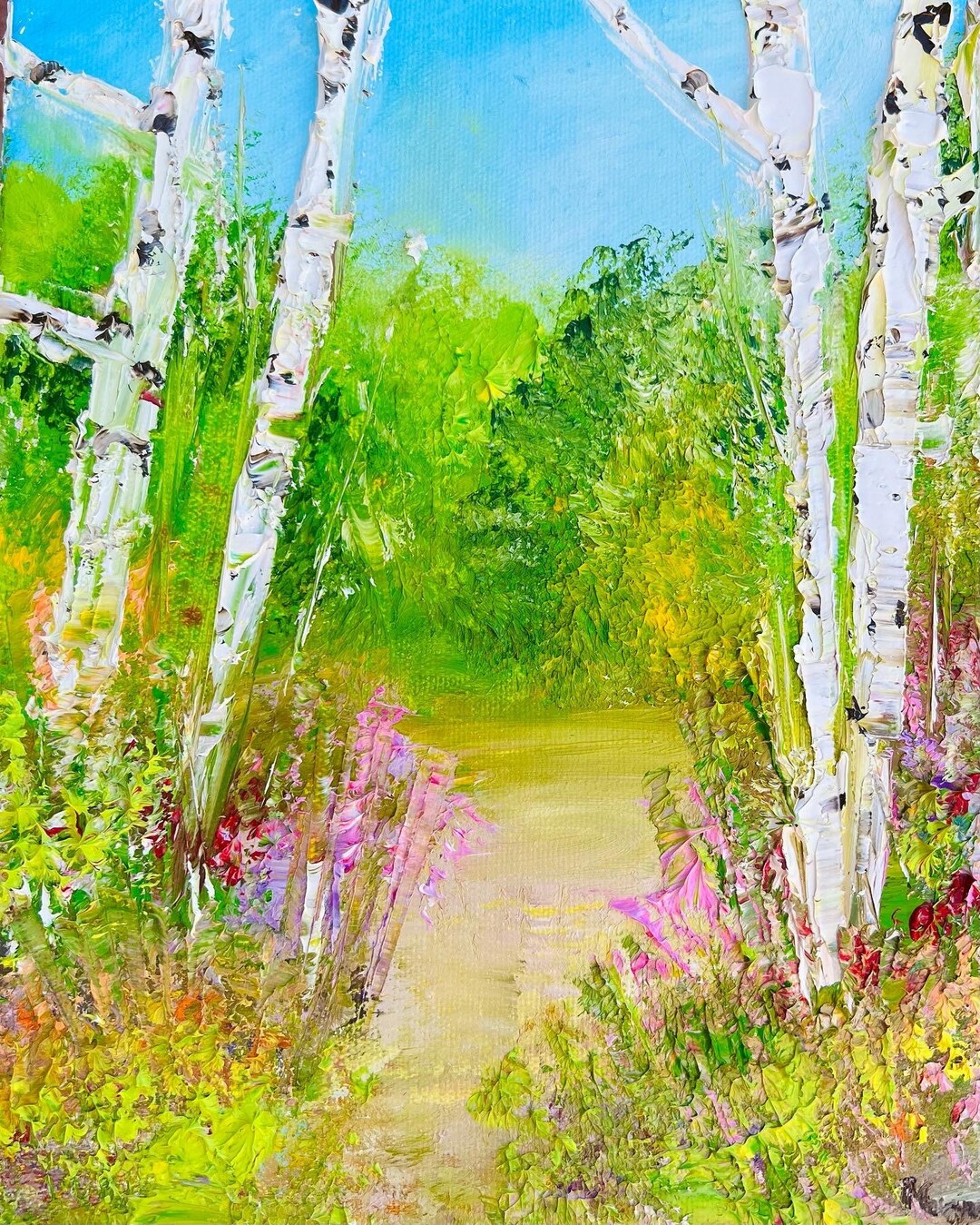 Birch Trees Canvas Wall Art - Etsy