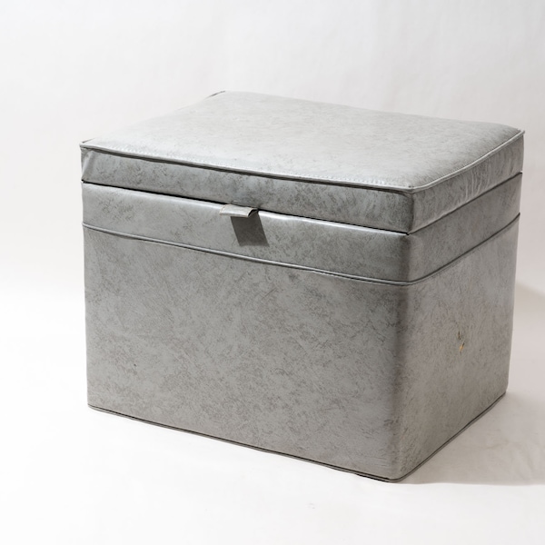 Mid Century Storage Ottoman - Etsy