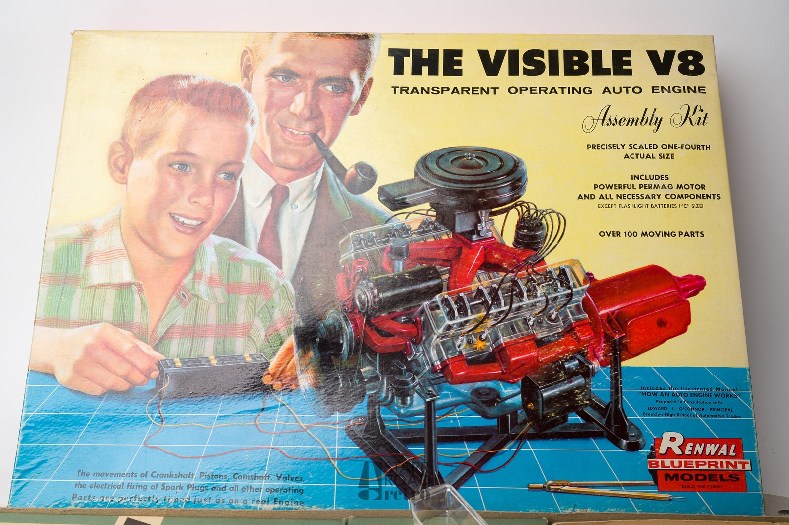 The Visible V8 Assembly Kit Renwal Model V8 Engine Partial - Etsy