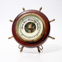 An Attractive 1950s Small German Banjo Barometer - Tested - Accurate ...