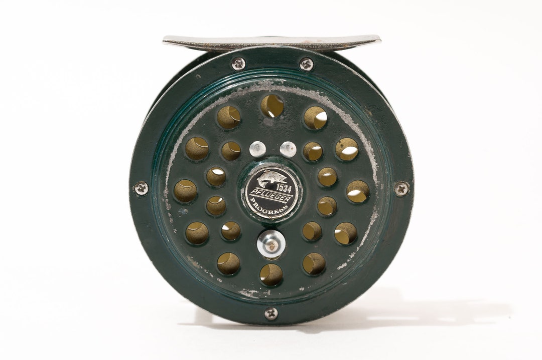 Vintage Fly Rod Reel, Pflueger Progress 1534, Japan Made, Click-pawl ...