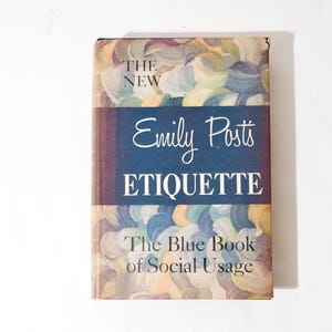 The New Emily Post's Book of Etiquette, Hard Cover, 1960 - Etsy