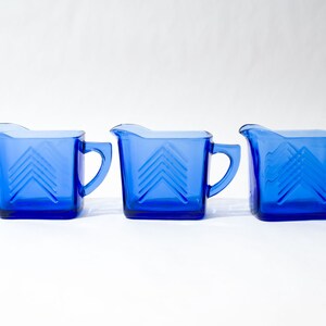 Vintage Cobalt Blue Pitcher, Small, Hazel Atlas, Sold Individually - Etsy