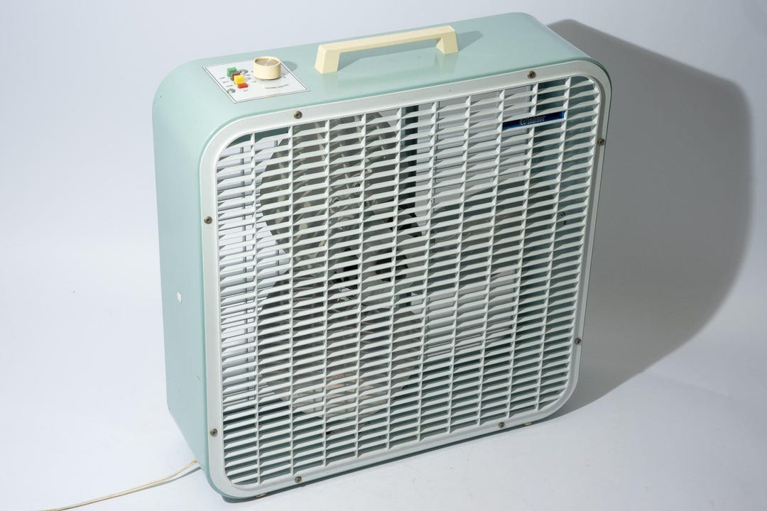 Baby Blue Box Fan, Heavy Duty, Windsor 20" 3 Speed, 1970s - Etsy