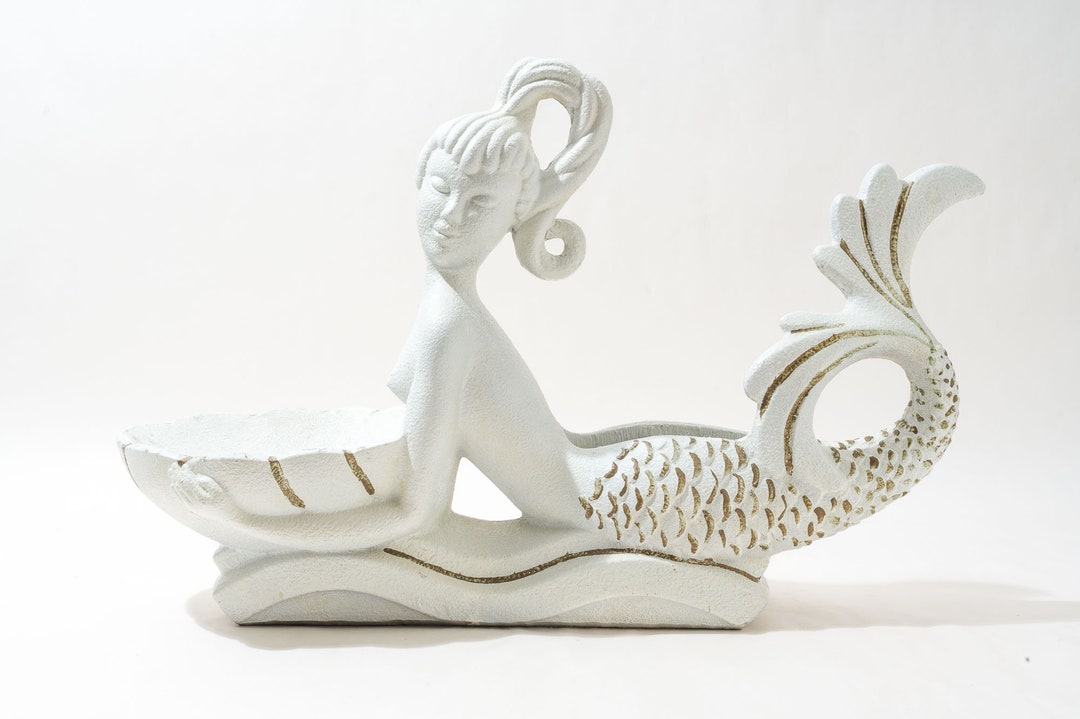 Large Mermaid Planter, 21 Inches Long, Midcentury, Haeger, AS IS - Etsy