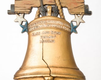 Vintage Handcrafted Alan Flesher Studios Liberty Bell Wall Decor ...