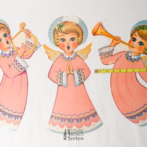 Vintage Angel Die Cut Decorations, Set of Three, Tall, Beistle - Etsy