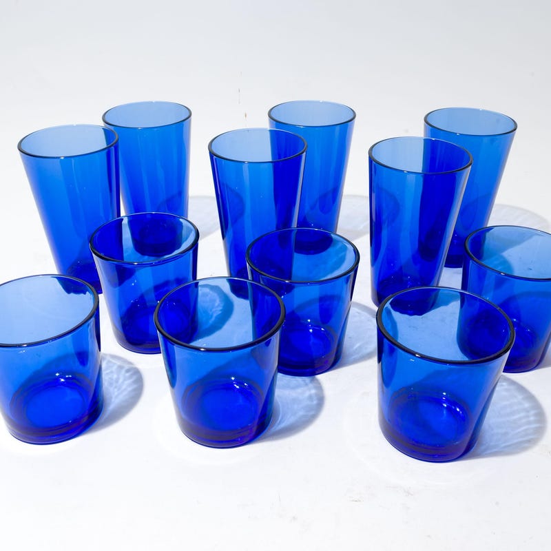 Blue Glassware - Etsy
