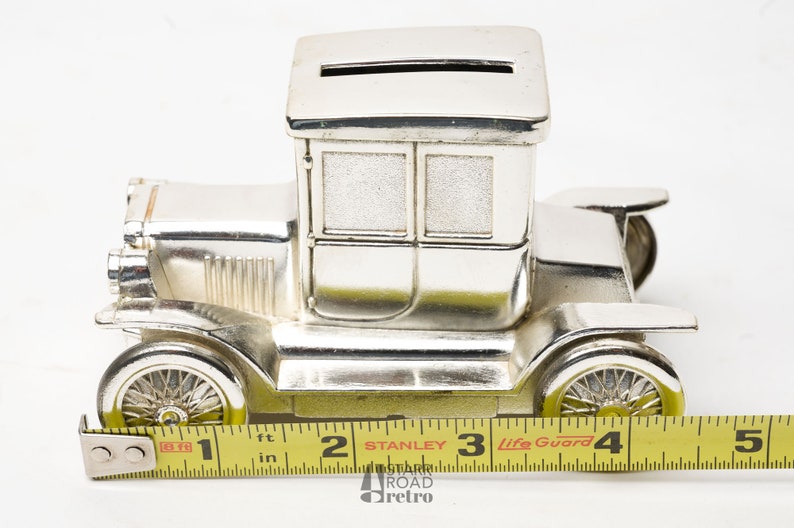 Vintage Metal Car Bank Model T Coup - Etsy