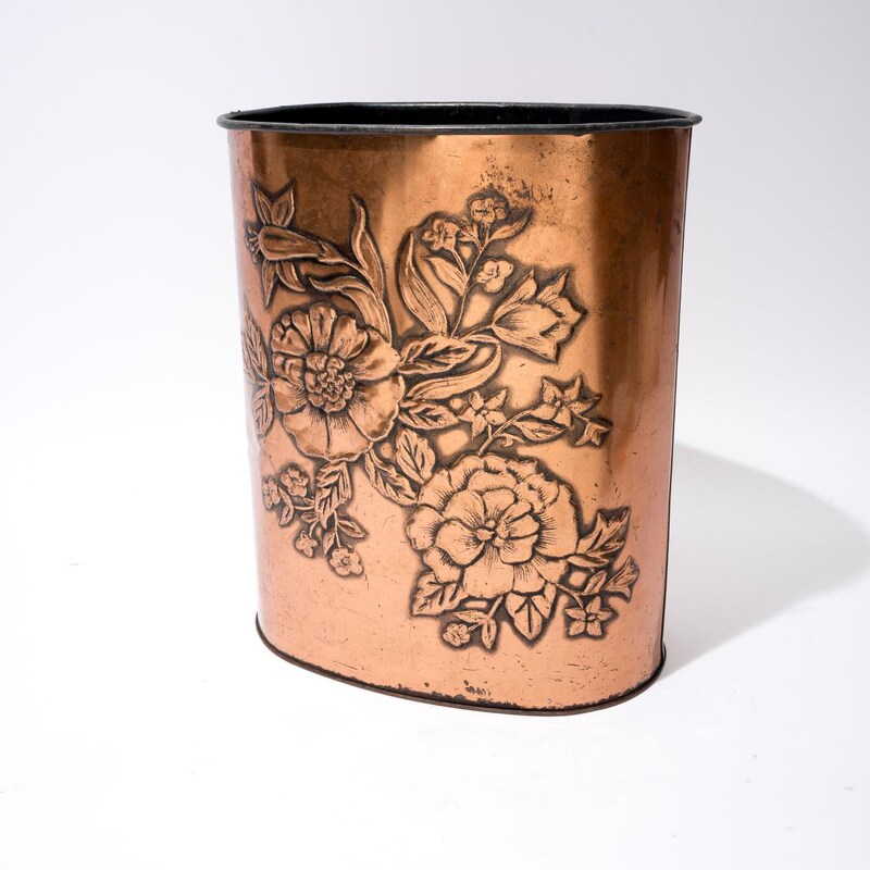 Copper Trash Can - Etsy