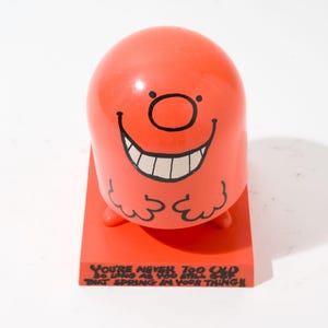 Orange Bobble Head Character, American Greetings, 1970s - Etsy