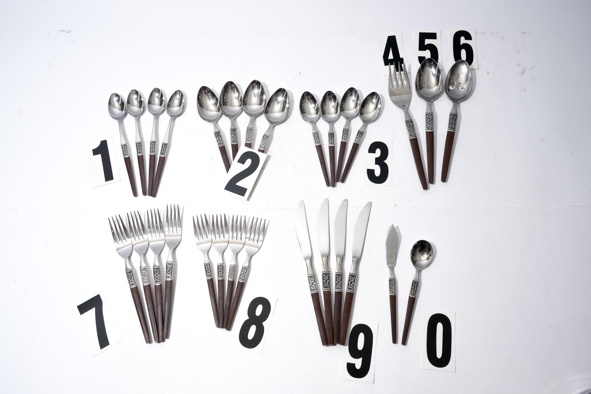 Ekco Eterna Forged Stainless Japan EKS14 MCM Flatware, Silverware, With ...