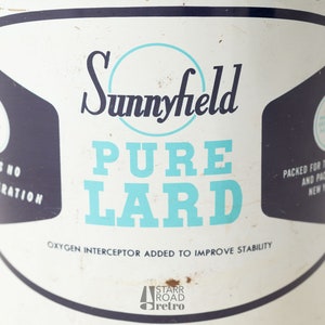 Vintage Lard Can, Bucket, Sunnyfield Pure Lard - Etsy