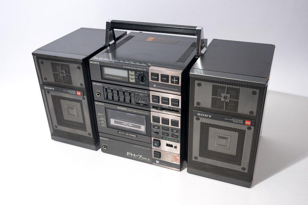 Vintage Sony FH-7MKII Compact Hi-fi Component System 1980s Portable ...
