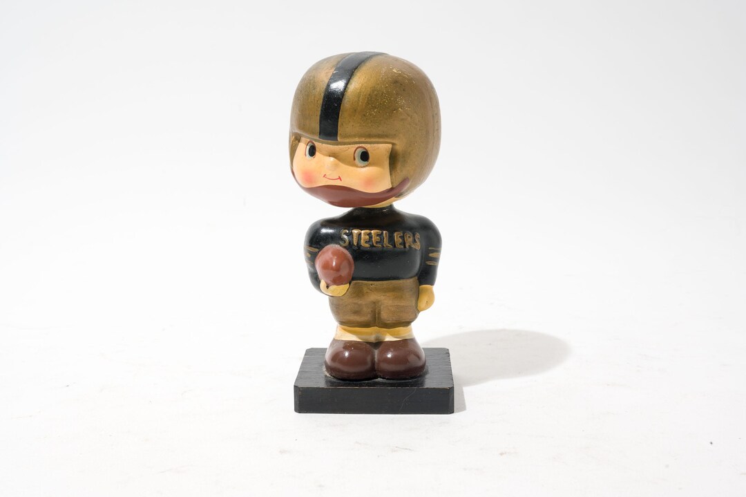 Pittsburgh Steelers Square Base Football Bobblehead Nodder, Football ...
