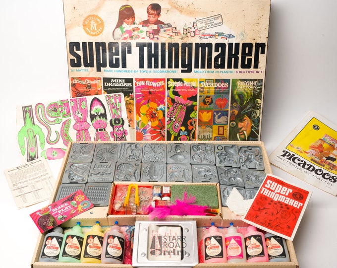 Mattel Super Thingmaker, Vintage, 6 in One Set, 1967 - Etsy