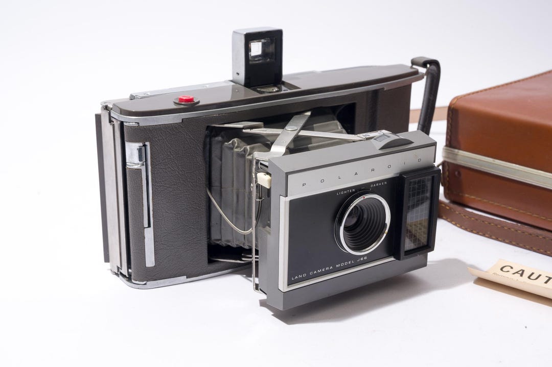 Vintage Camera, Polaroid Land Camera Model J66, W Case and Manual ...