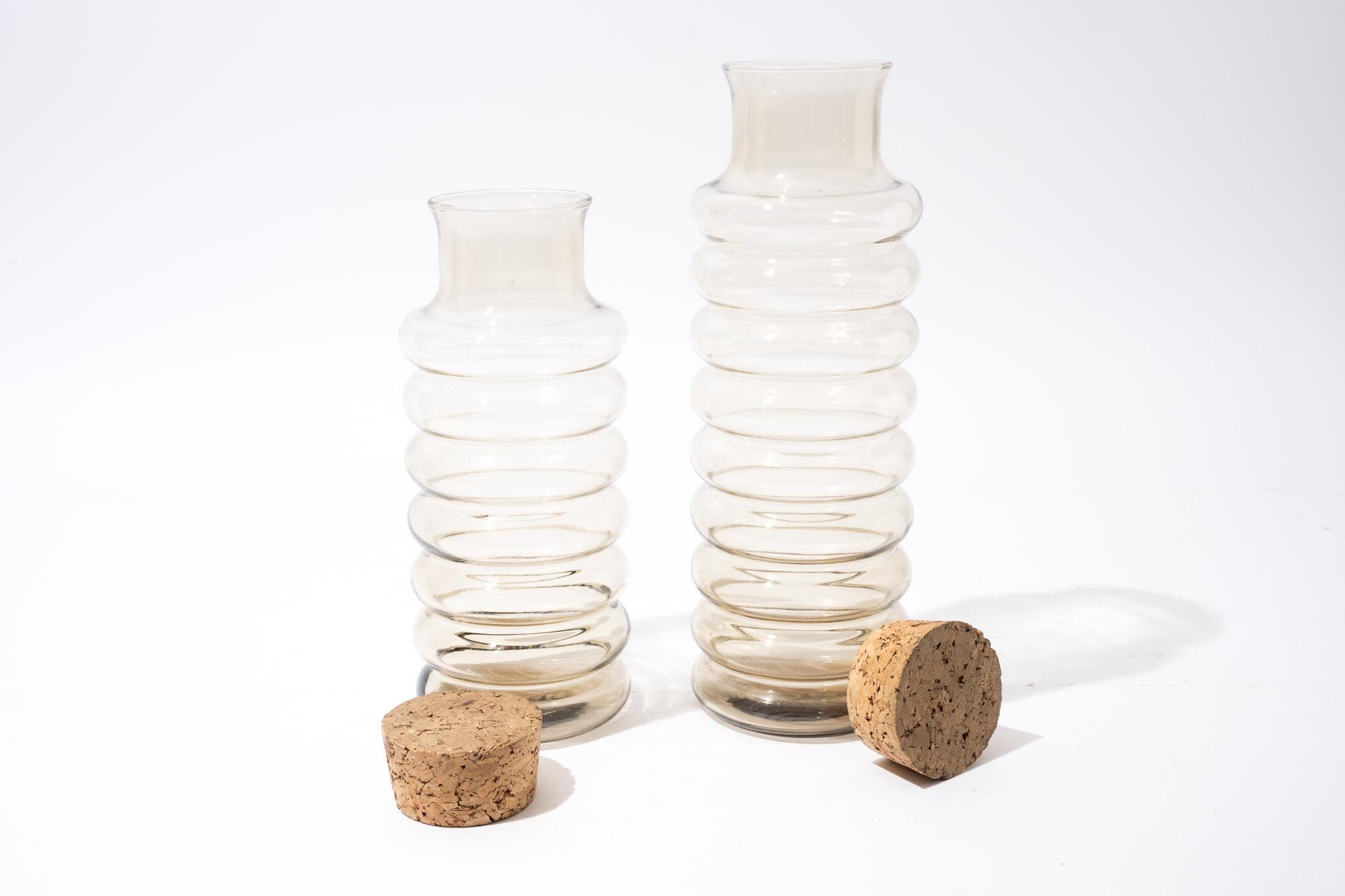 Midcentury Glass Jars, Canisters, Holmegaard, Primula Glass Jars With ...