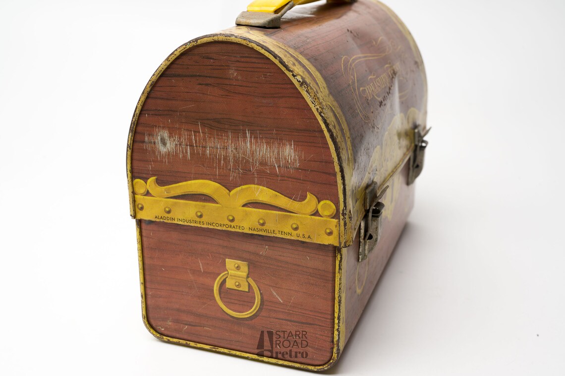 Vintage Treasure Chest Lunch Box Metal Aladdin Industries - Etsy