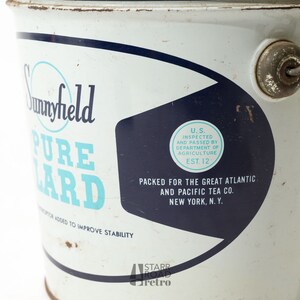 Vintage Lard Can, Bucket, Sunnyfield Pure Lard - Etsy