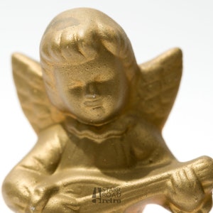 Pair of Angel Figurines, Gold, Chalkware, Dickson, Vintage Christmas - Etsy