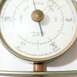Vintage MCM Barometer, Wall Mount, biscayne by Airguide, 1959 - Etsy
