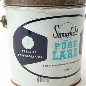 Vintage Lard Can, Bucket, Sunnyfield Pure Lard - Etsy