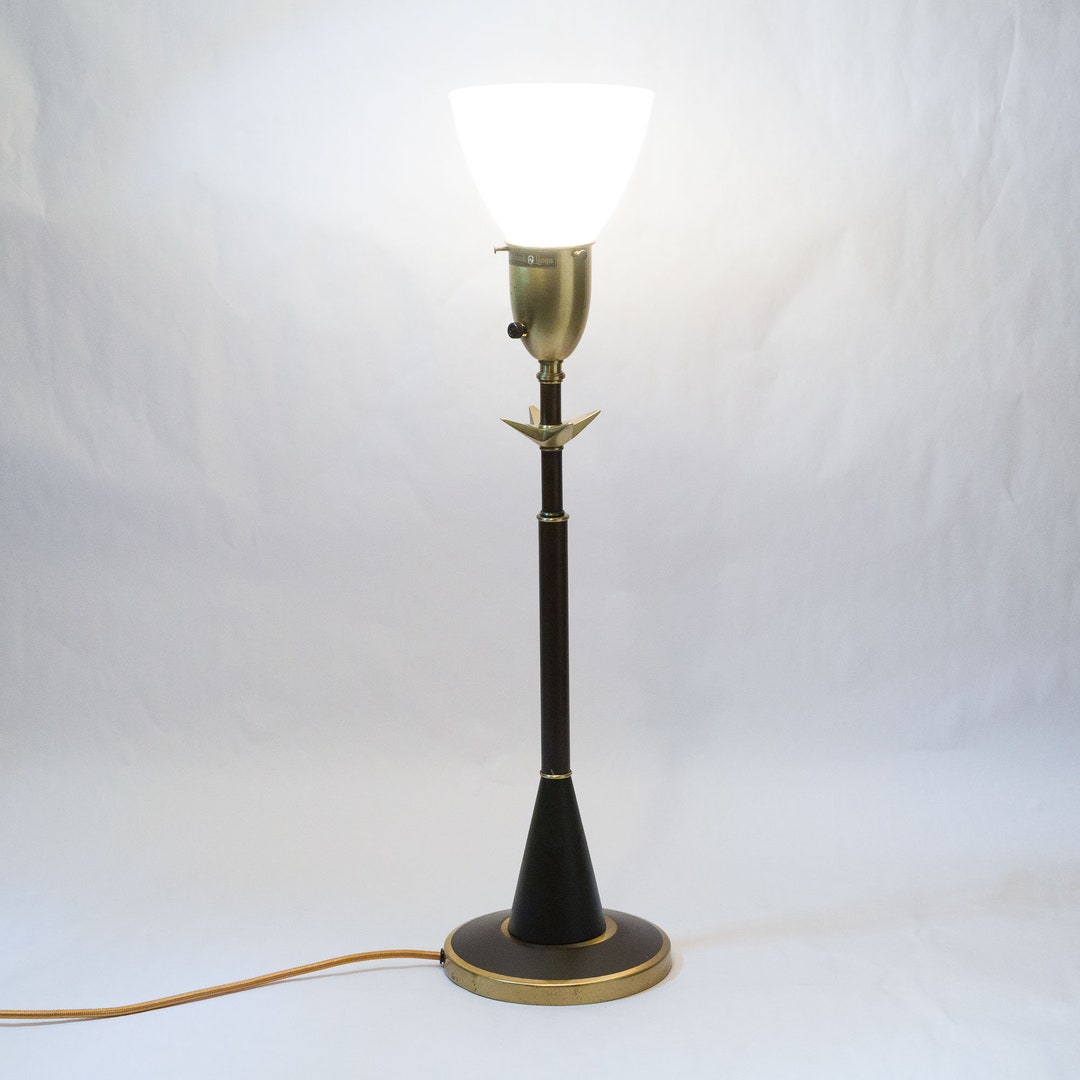 Vintage Table Lamp, Rembrandt Lamp Masterpiece, Torchiere Style, Brass ...