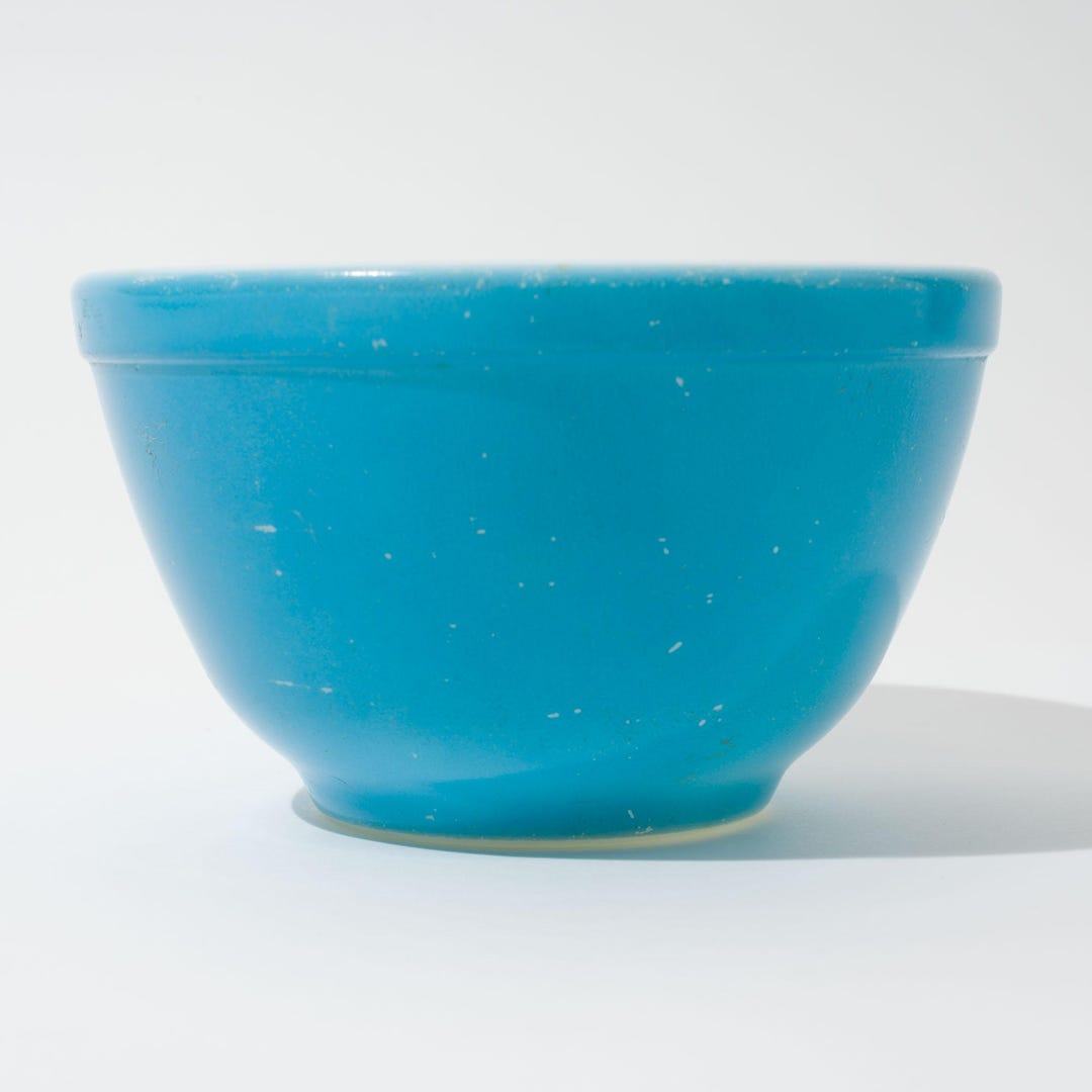 Early Pyrex Blue Mixing Bowl, Color Bowl, Primary Colors, 1940s - Etsy