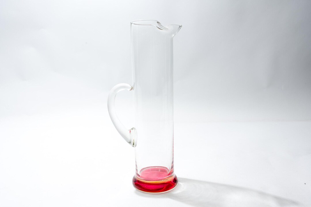 Midcentury Cocktail Pitcher, Tall, Pink - Etsy
