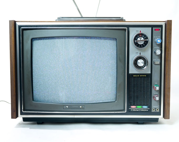 Sony Trinitron Color TV Receiver, Model KV-1212, Portable, 1970s - Etsy