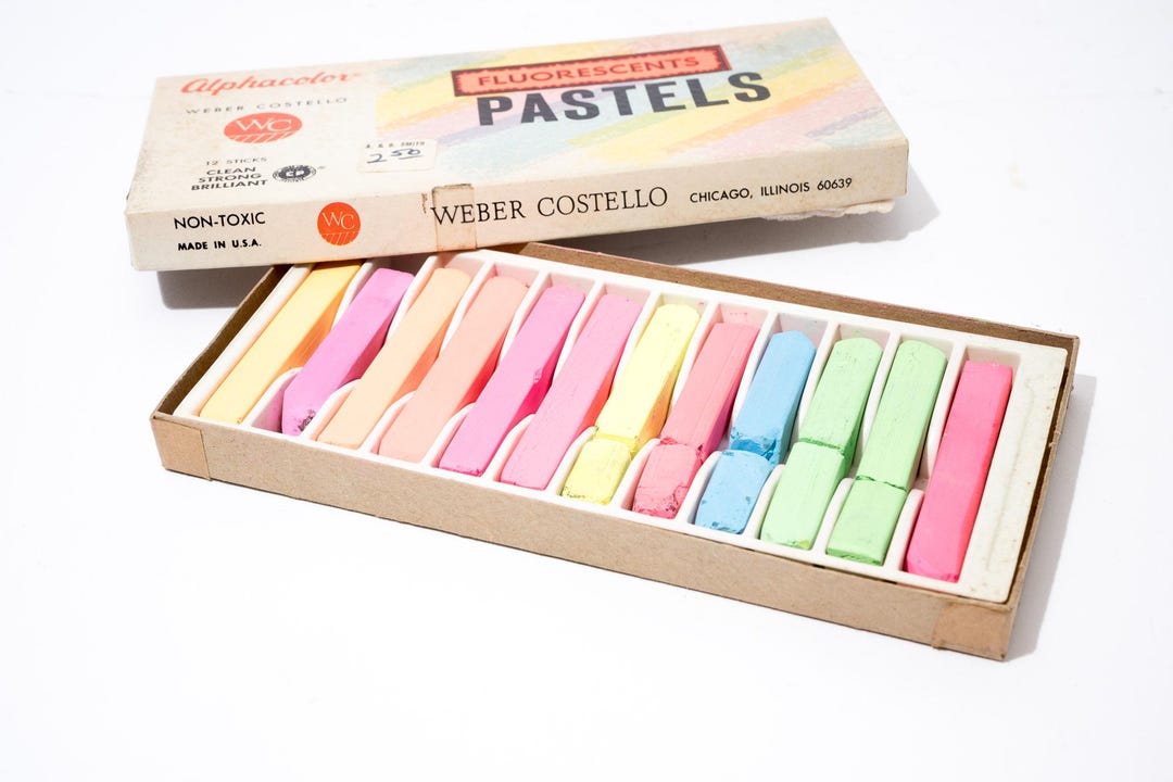 Vintage Fluorescent Pastels, Alpha Color, Weber Costello, AS IS - Etsy