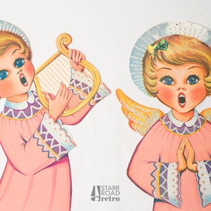 Vintage Angel Die Cut Decorations Set of Three Tall Beistle - Etsy