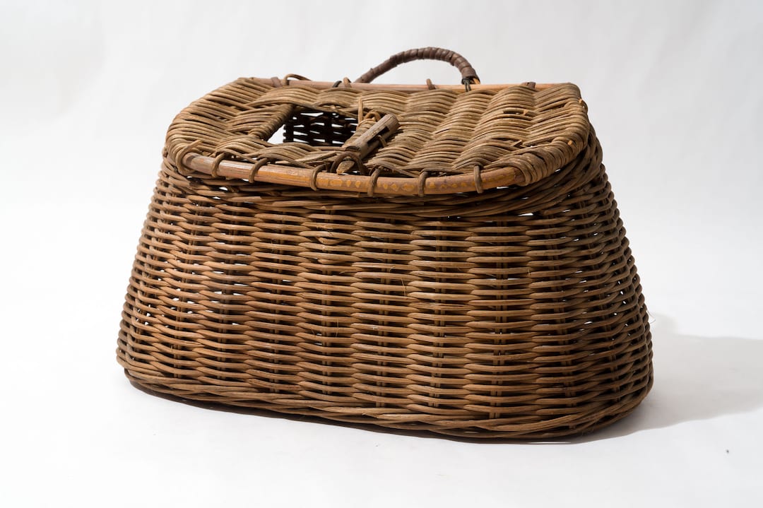 Vintage Fishing Creel, Basket, Trout, Stream Fishing, C.1970s - Etsy