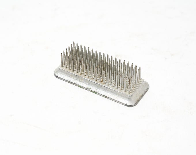 Vintage Metal Flower Frog, Pin Frog, Rectangle - Etsy