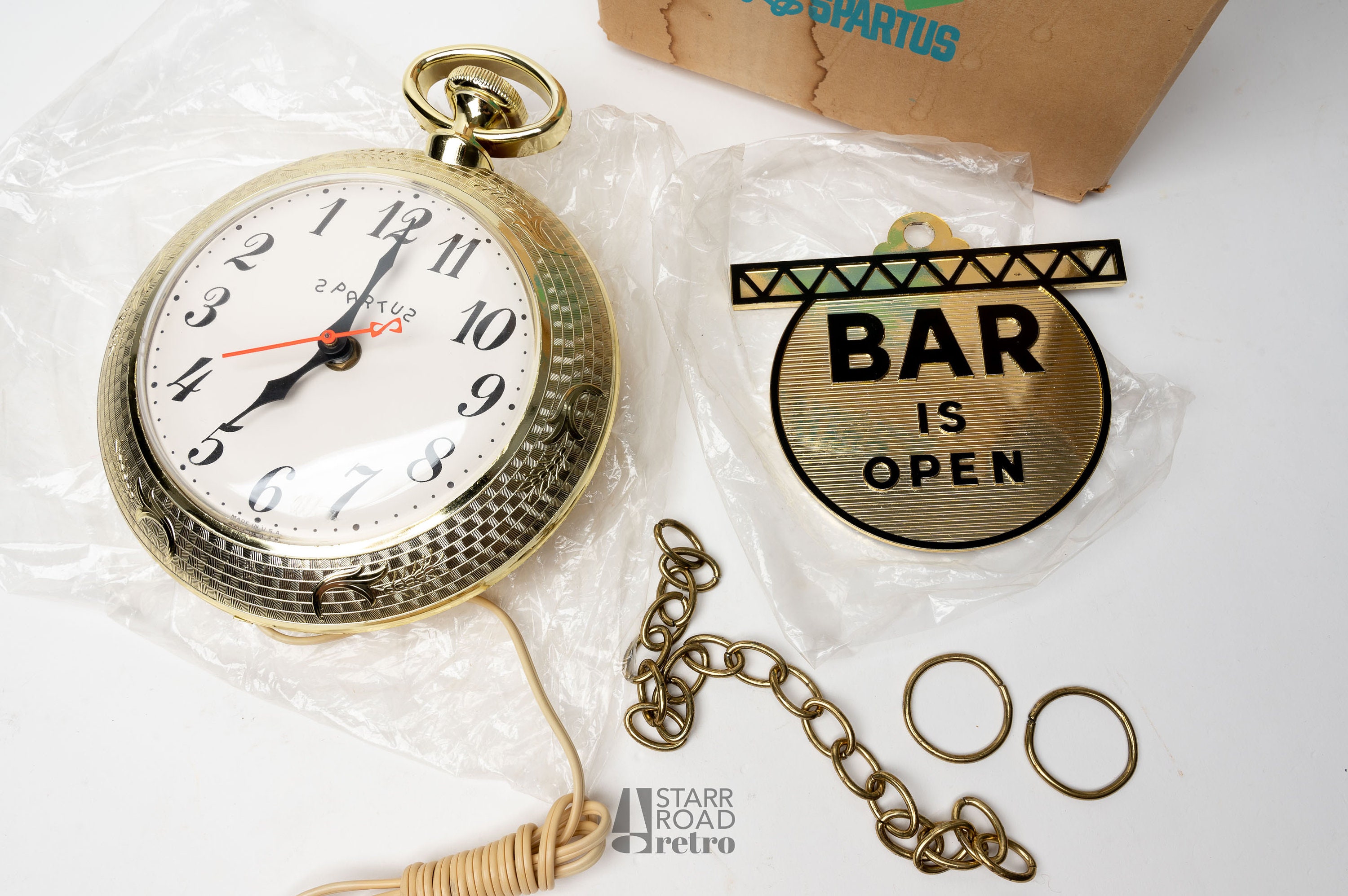 Open Pocket Watch Hanging