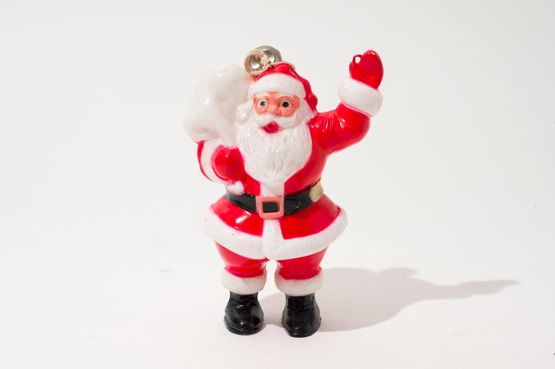 Vintage Waving Santa Figurine, Ornament, Vintage Christmas - Etsy