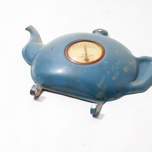 Vintage Tea Pot Shaped Thermometer, Key Holder, Hanger, Tel Tru - Etsy