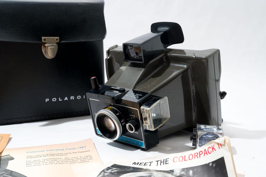 Vintage Film Camera, Polaroid Colorpack II, With Case, 1969-1972 - Etsy