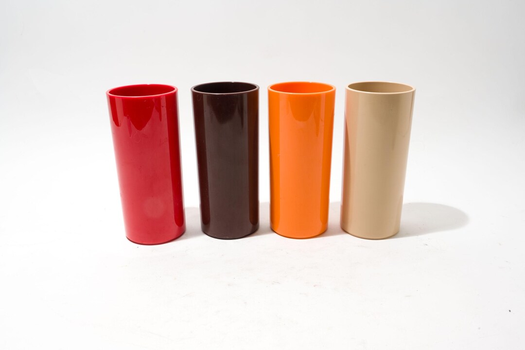 Vintage Dansk Tumblers, Plastic/melamine, Gunnar Cyren, Multi Color Set ...