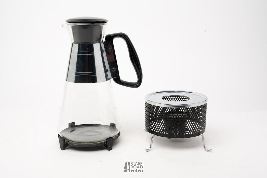 Vintage Coffee Carafe and Warmer, Pyrex, Silex, Includes the Candle ...