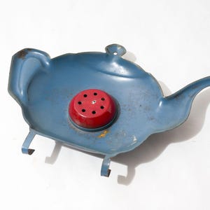 Vintage Tea Pot Shaped Thermometer, Key Holder, Hanger, Tel Tru - Etsy