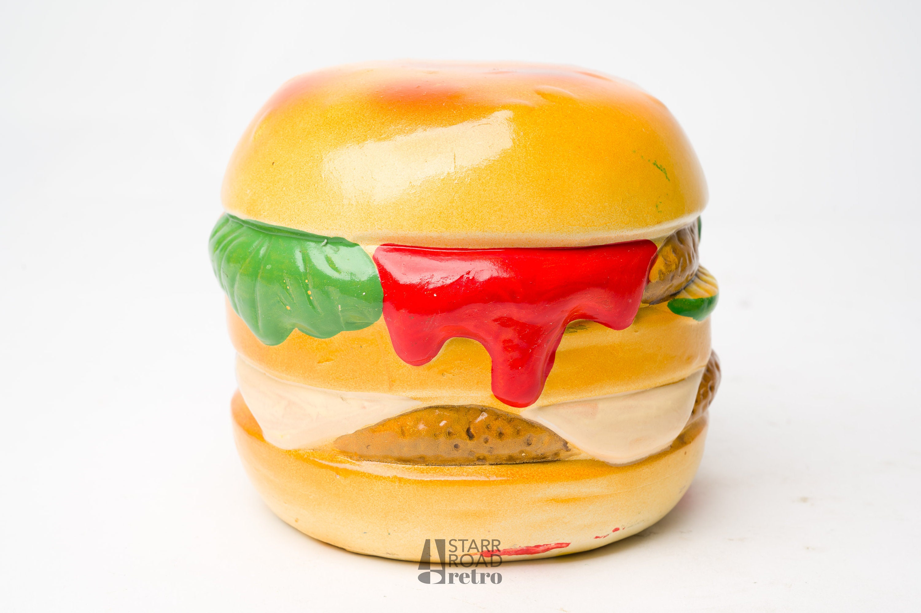 Vintage Cheeseburger Bank, Hamburger, Ceramic, Circa 1970s, 59% OFF