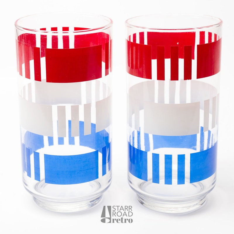 Patriotic Glassware - Etsy