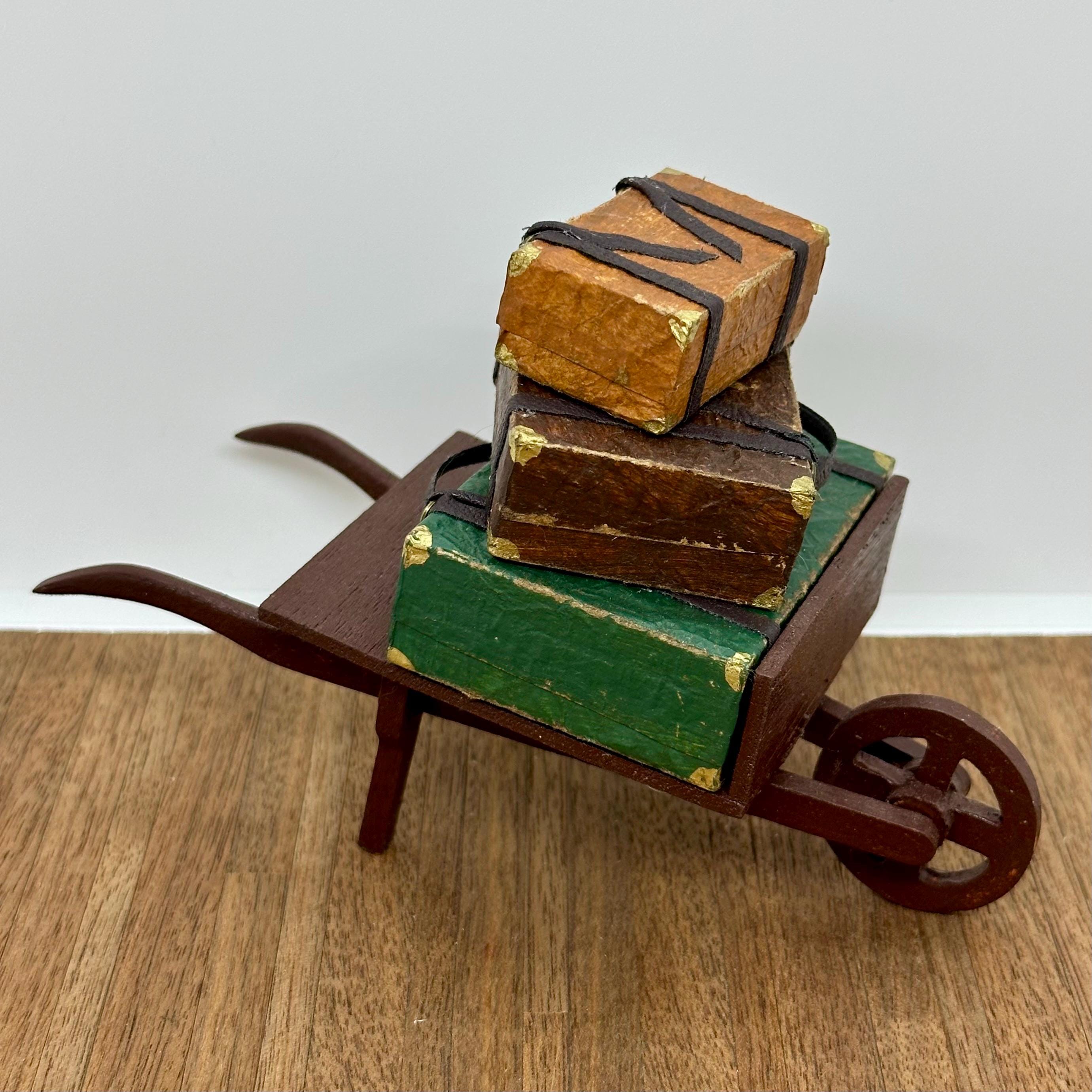 Miniature Handmade Luggage Cart With Cases, 1/12 Scale - Etsy