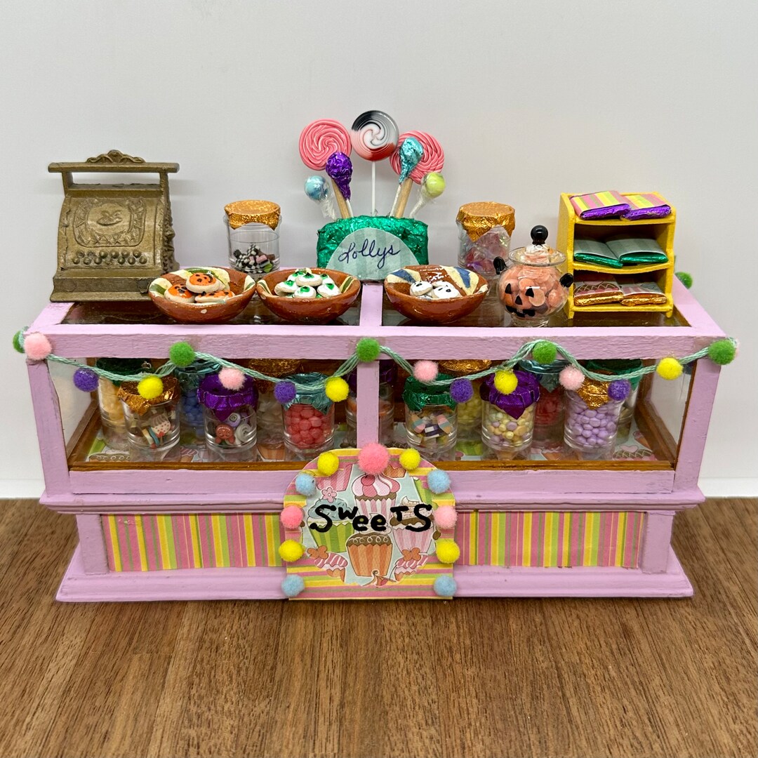 Miniature Handmade Sweets Shoppe Counter, 1/12 Scale - Etsy