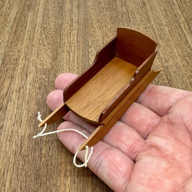 Miniature Handmade Wooden Sled, 1/12 Scale - Etsy