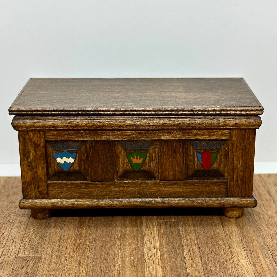 Miniature Handmade Tudor Style Trunk, 1/12 Scale - Etsy